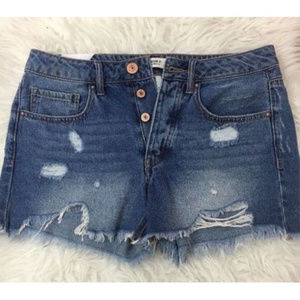 Forever 21 | Shorts | Boyfriend Shorts 26 Jean Destroyed Ripped Cut ...
